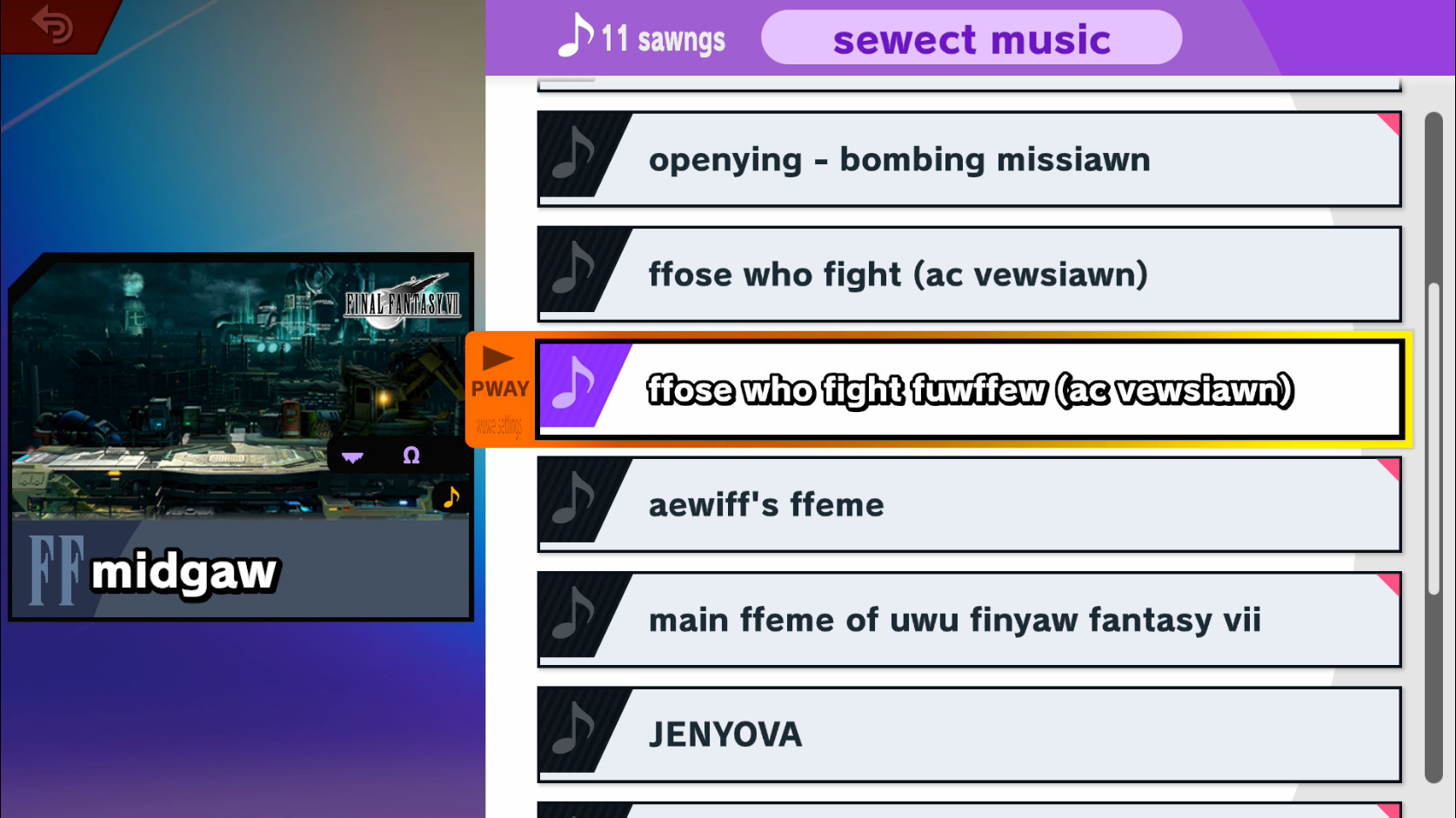 smash fuwwy tawk Mod for Super Smash Bros. Ultimate | SSBU Mods