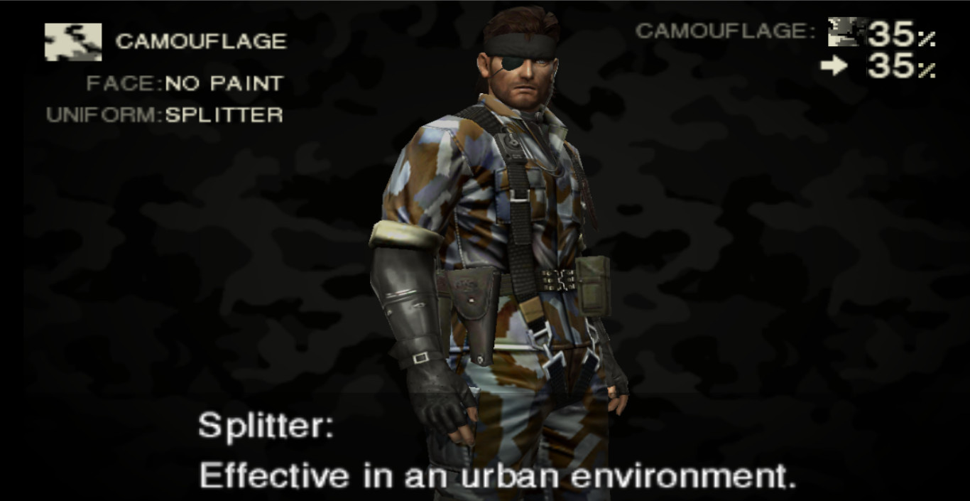 PS2 Enhanced Camouflage Overhaul Mod for Metal Gear Solid: Snake Eater ...