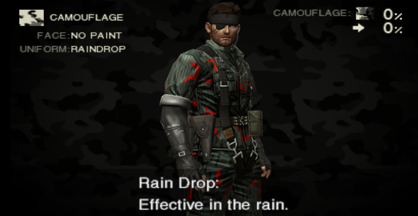 PS2 Enhanced Camouflage Overhaul Mod for Metal Gear Solid: Snake Eater ...