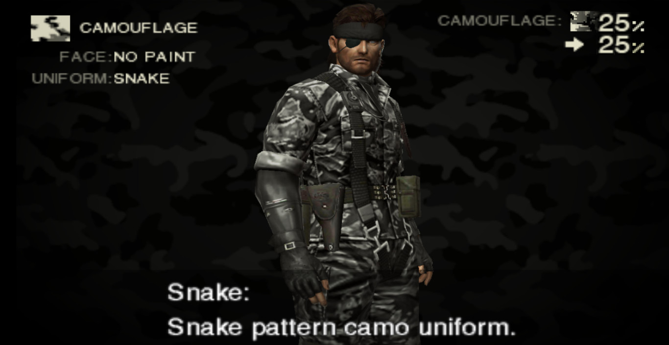 PS2 Enhanced Camouflage Overhaul Mod for Metal Gear Solid: Snake Eater ...