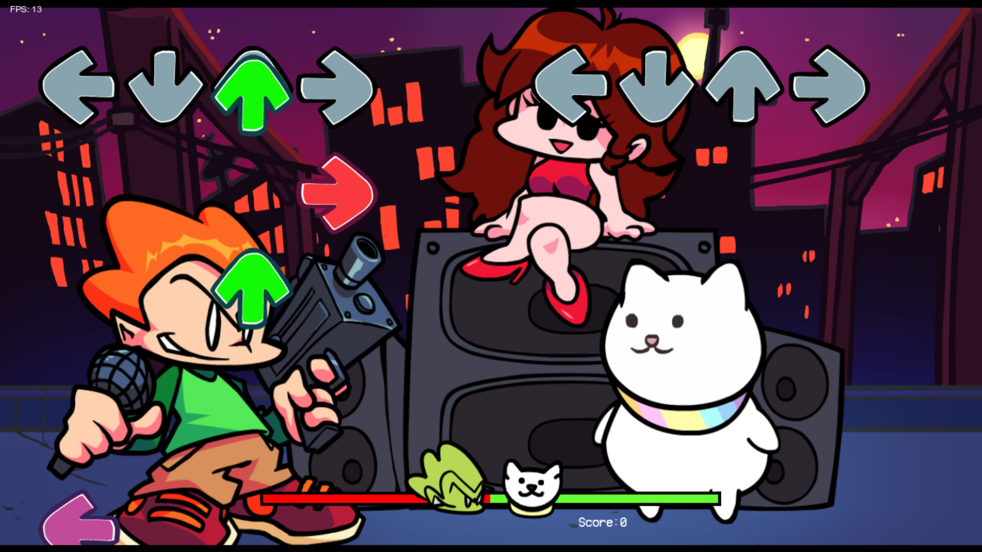 EEEAAAOOO Cat in FNF [Friday Night Funkin'] [Mods]