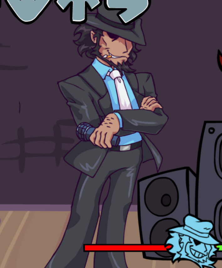 Daisuke Jigen over Dad Mod for Friday Night Funkin' | FNF Mods