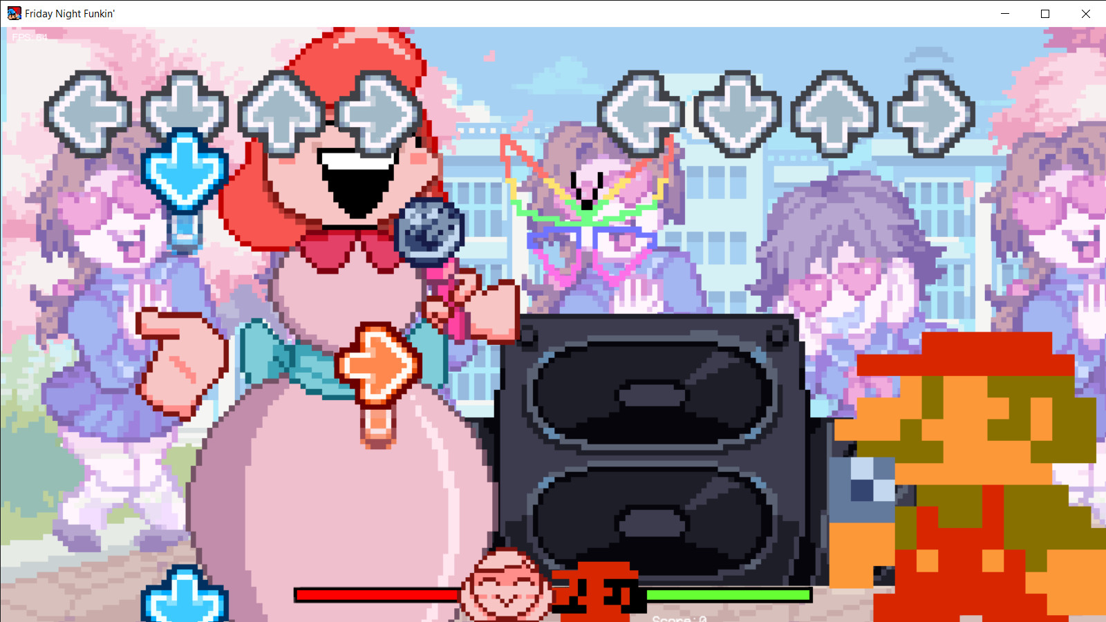 Paper Mario & Tippi + Cudge over BF & GF (Mod) [Friday Night Funkin ...