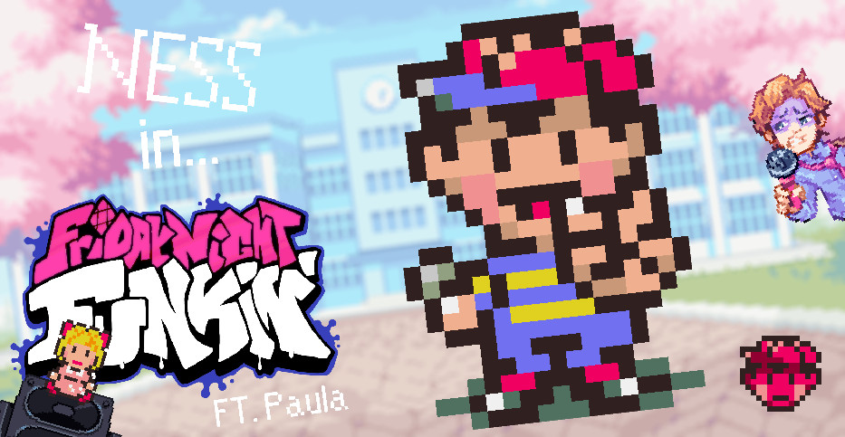 Ness in FNF (Week 6) Mod for Friday Night Funkin' | FNF Mods