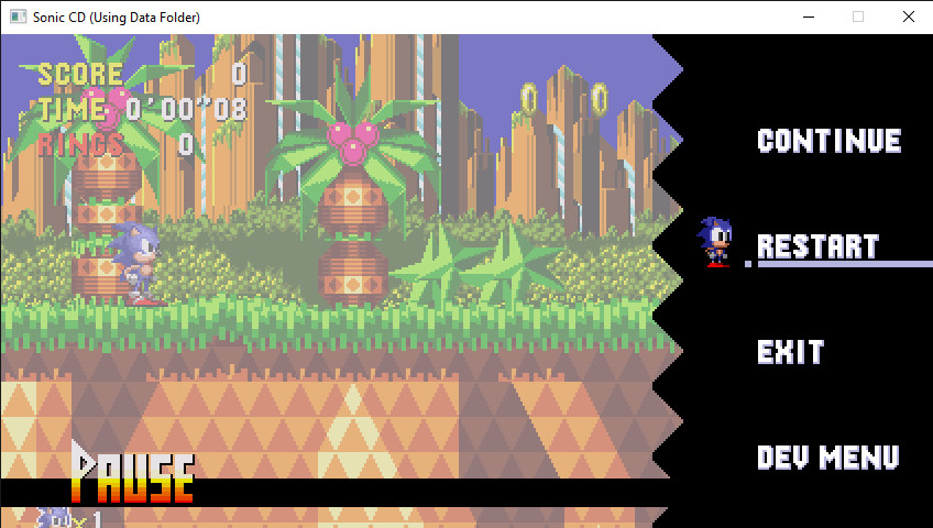 Restart Special Stage/Time Attack Mod for Sonic CD (2011) | SCD Mods