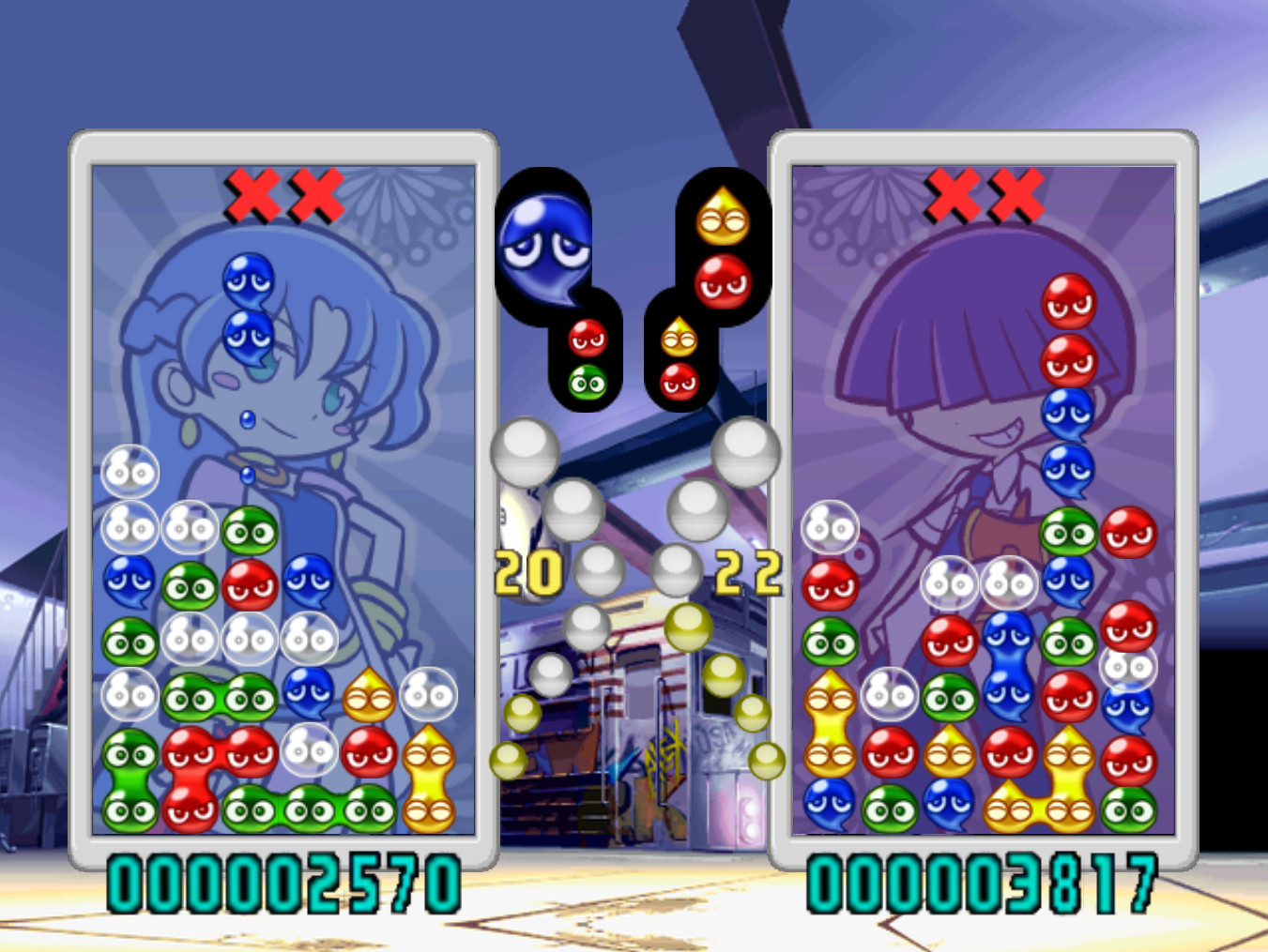 3rd Strike Ken Subway Stage [Puyo Puyo VS 2] [Mods]