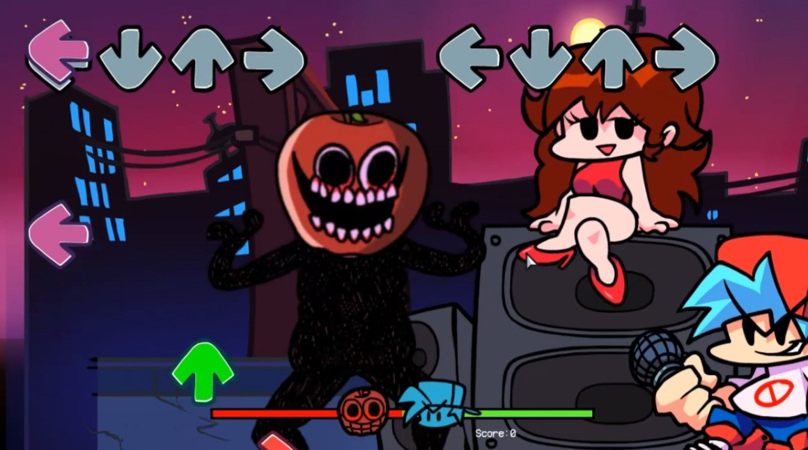 Apple Demon over Monster Mod for Friday Night Funkin' | FNF Mods