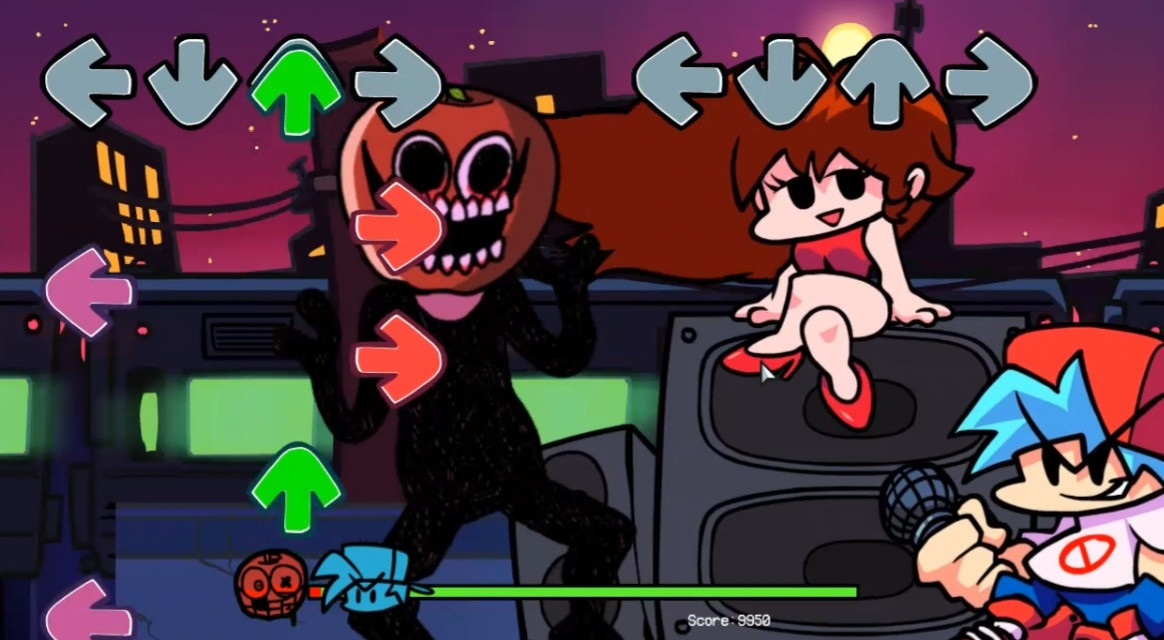 Apple Demon over Monster Mod for Friday Night Funkin' | FNF Mods