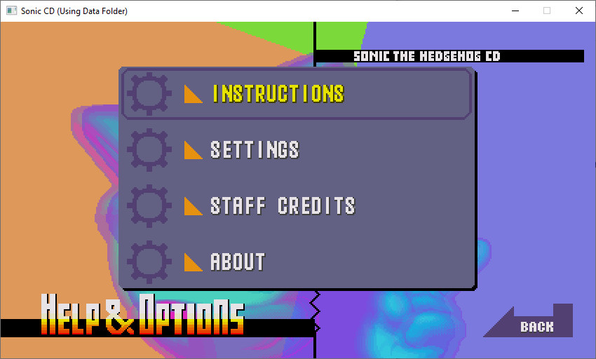 Fixed Decomp Menu [Sonic CD (2011)] [Mods]