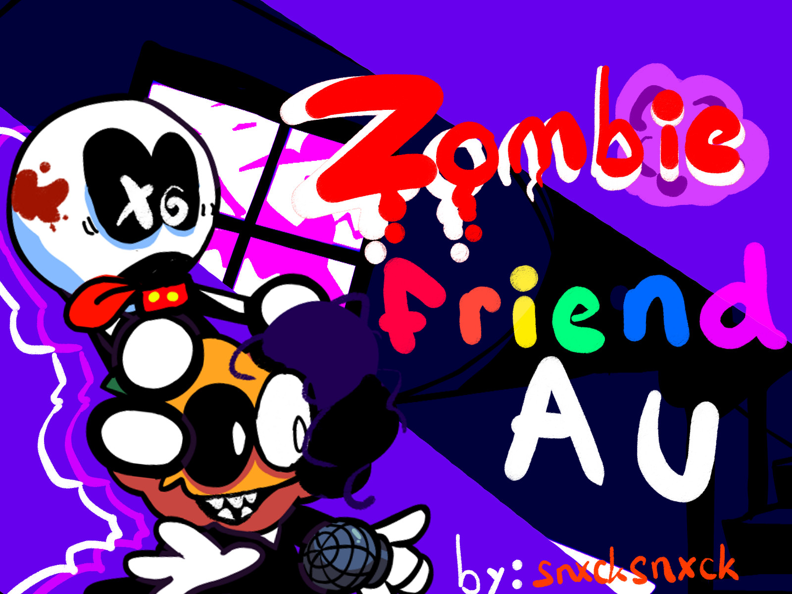 Zombie Friend AU Skin Mod for Friday Night Funkin' | FNF Mods
