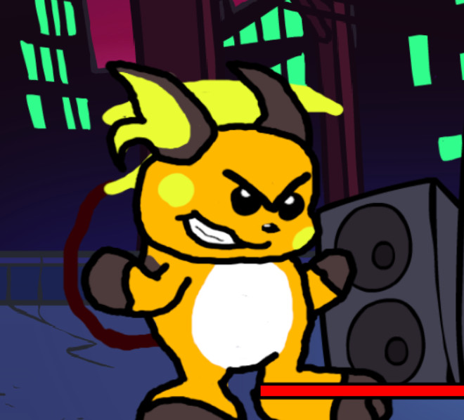 Raichu in FNF Mod for Friday Night Funkin' | FNF Mods