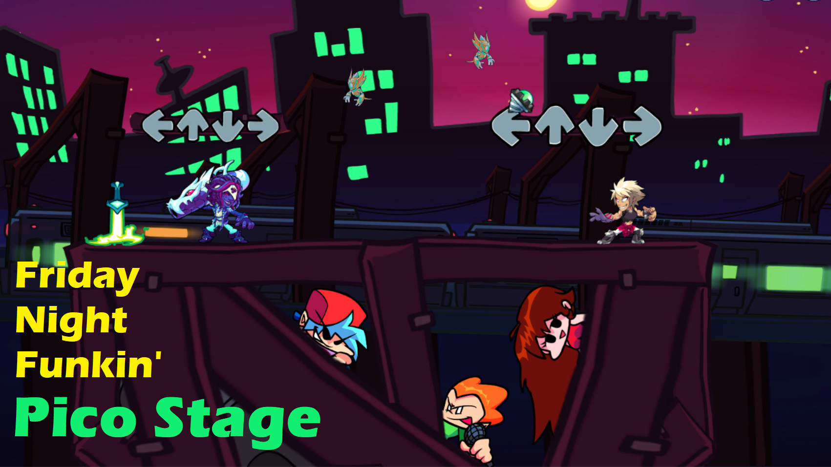 [Friday Night Funkin'] - Pico Stage - Galvan Prime [Brawlhalla] [Mods]