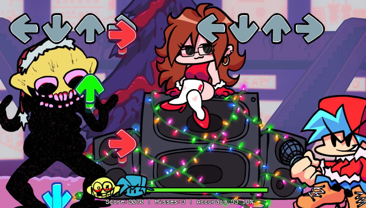 Android 21 over GF Mod for Friday Night Funkin' | FNF Mods
