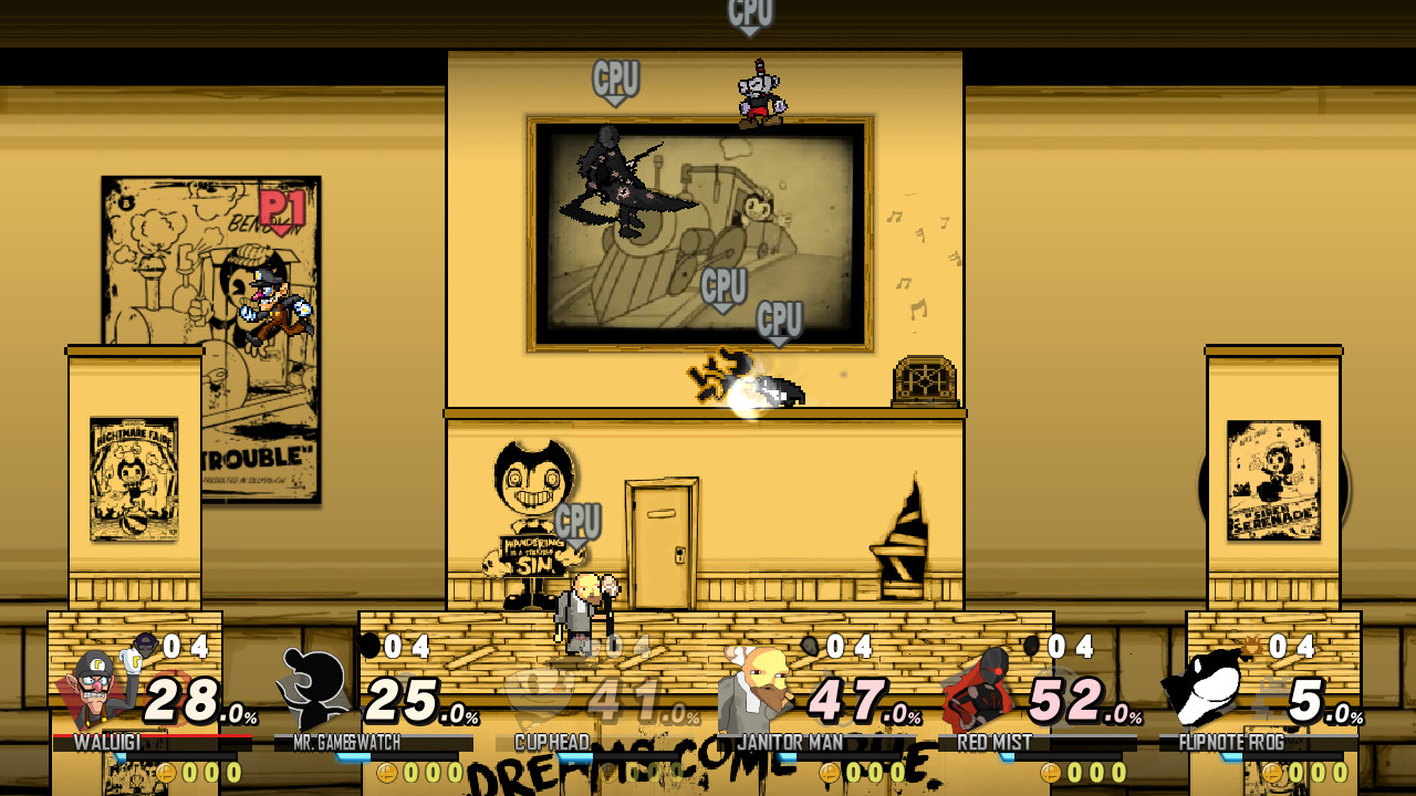 BATIM - The Painted Hallway (9.3/CMC+) Mod for Super Smash Bros ...