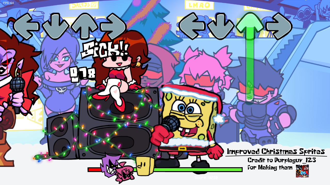 Spongebob Squarepants Over Boyfriend Mod for Friday Night Funkin' | FNF ...