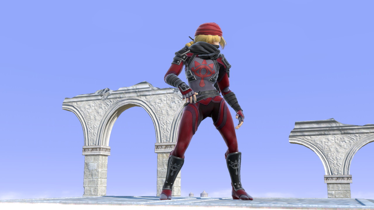 Red & black Sheik Mod for Super Smash Bros. Ultimate | SSBU Mods