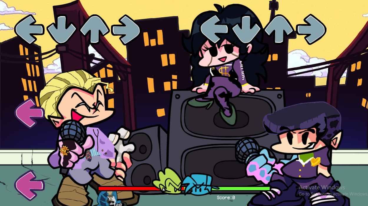 jojo diamond is unbreakable Mod for Friday Night Funkin' | FNF Mods