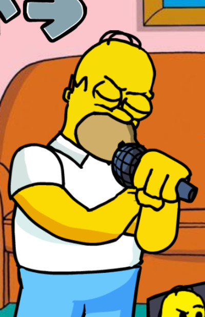 Homer Simpson over Daddy Dearest Mod for Friday Night Funkin' | FNF Mods
