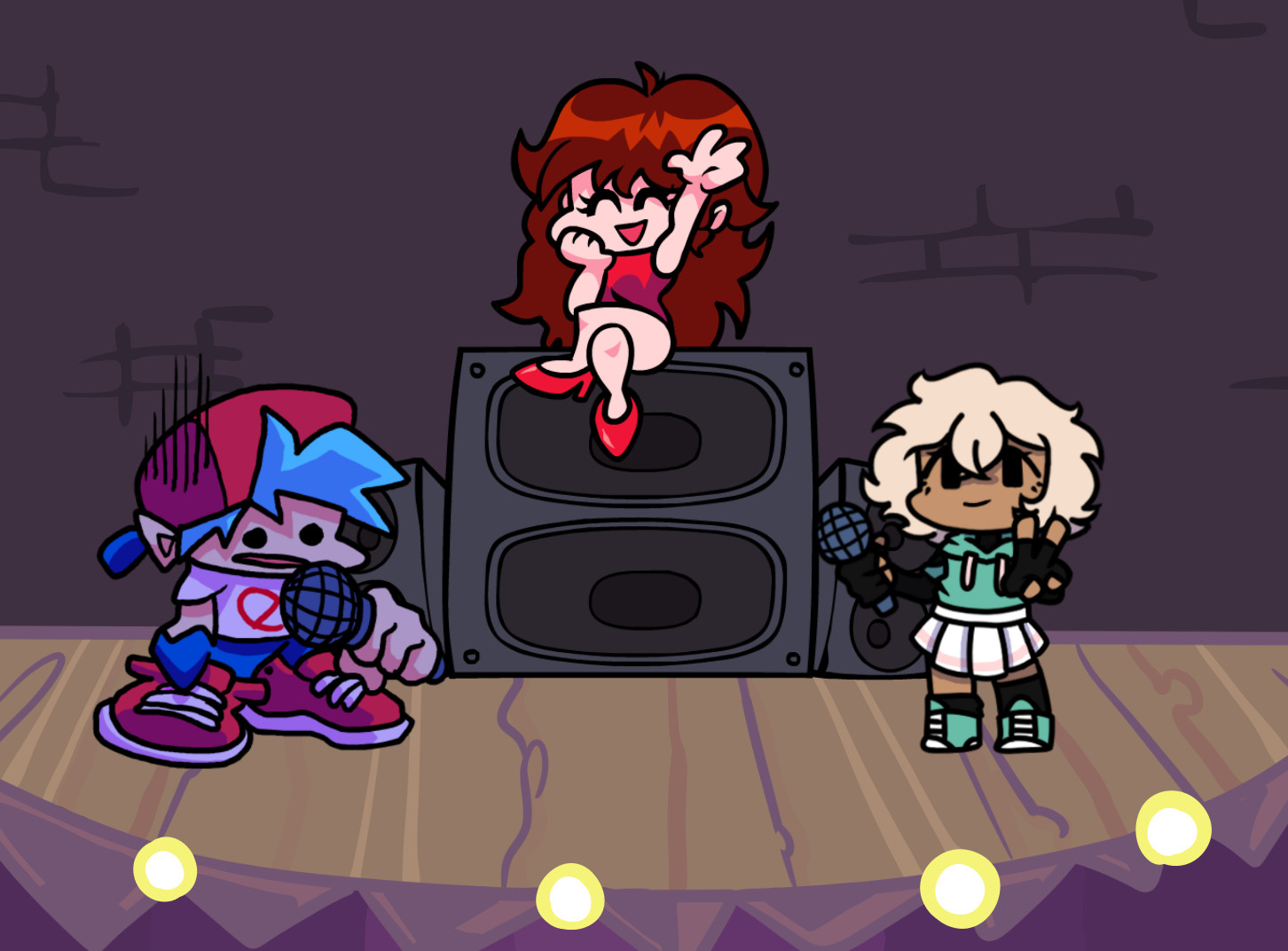 Xyn over Boyfriend mod! [OC] Mod for Friday Night Funkin' | FNF Mods