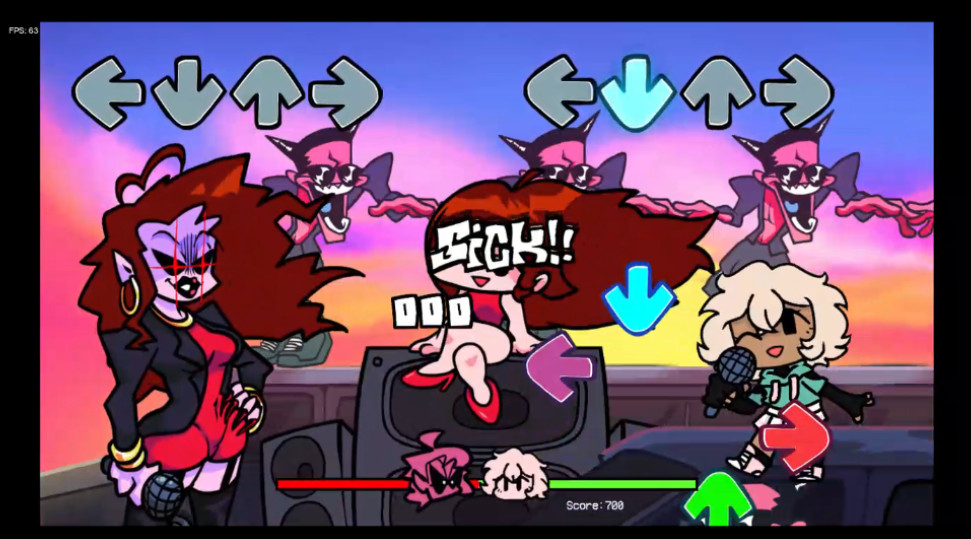 Xyn over Boyfriend mod! [OC] Mod for Friday Night Funkin' | FNF Mods
