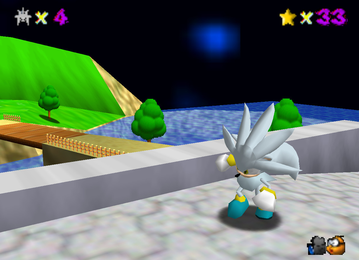 Silver The Hedgehog 64 NIGHT Mod for Super Mario 64 | SM64 Mods