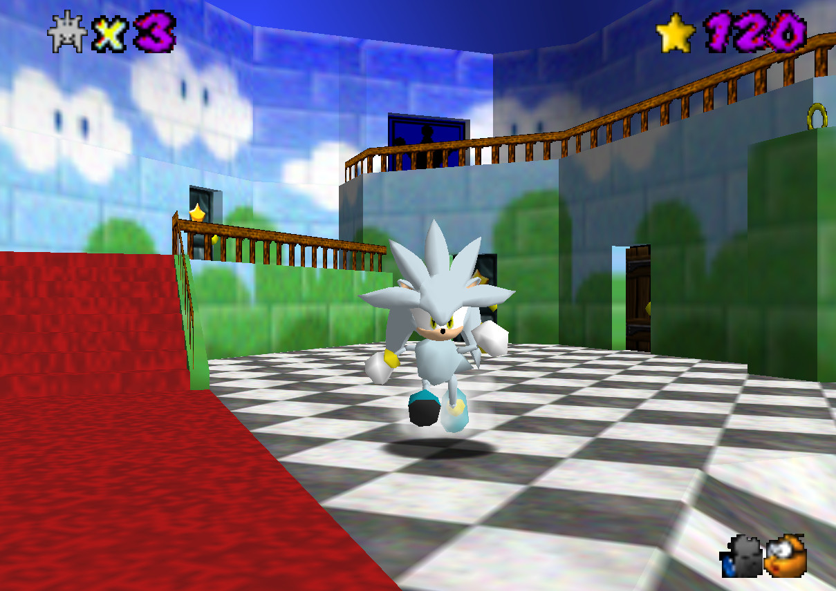 Silver The Hedgehog 64 NIGHT Mod for Super Mario 64 | SM64 Mods