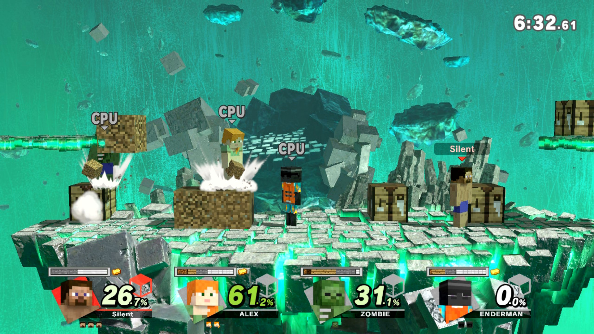 Minecraft Swimming Skin Pack Mod for Super Smash Bros. Ultimate | SSBU Mods