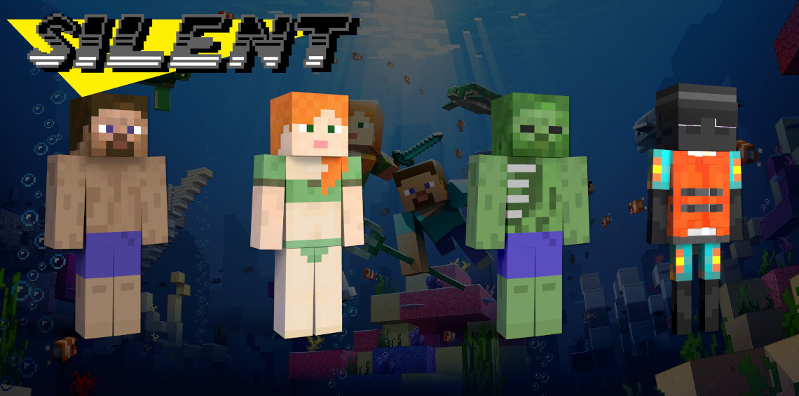 Minecraft Swimming Skin Pack [Super Smash Bros. Ultimate] [Mods]
