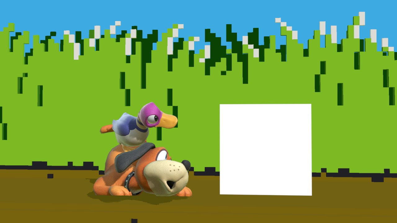 White Square over Duck Hunt's Reticle Mod for Super Smash Bros ...