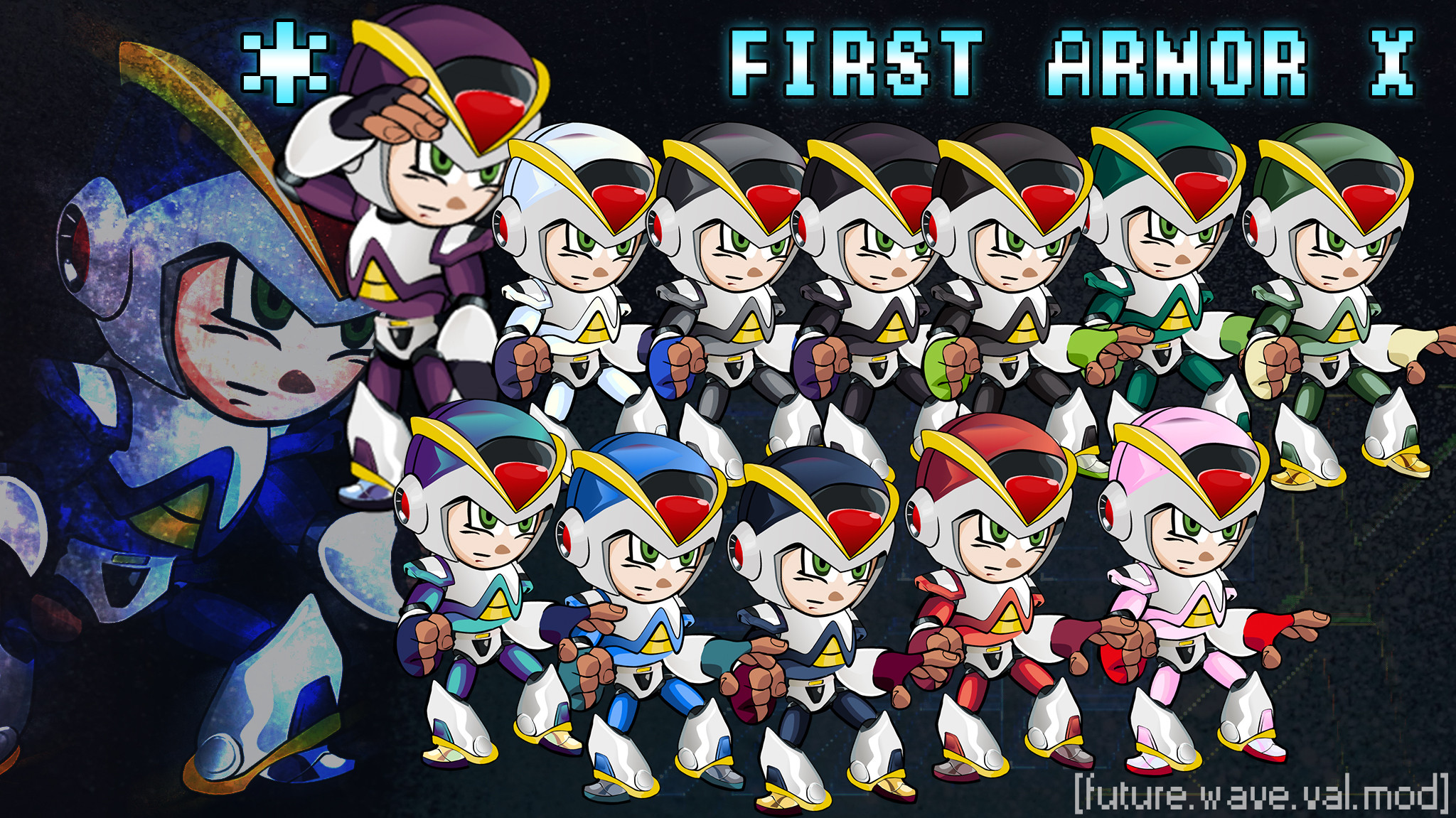 Mega Man X Progression Skin [future.wave.val.mod] Mod for Brawlhalla ...