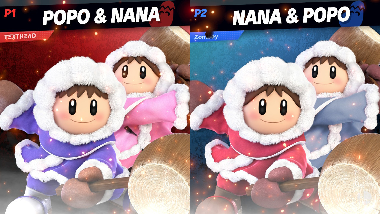 Popo & Nana Nameplates Mod for Super Smash Bros. Ultimate | SSBU Mods