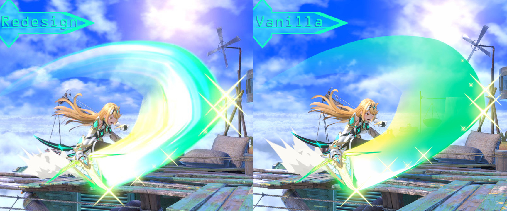 Redesigned Pyra/Mythra Sword Trails Mod for Super Smash Bros. Ultimate ...