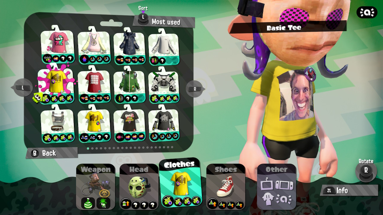 Sus Jerma over basic tee [Splatoon 2] [Mods]