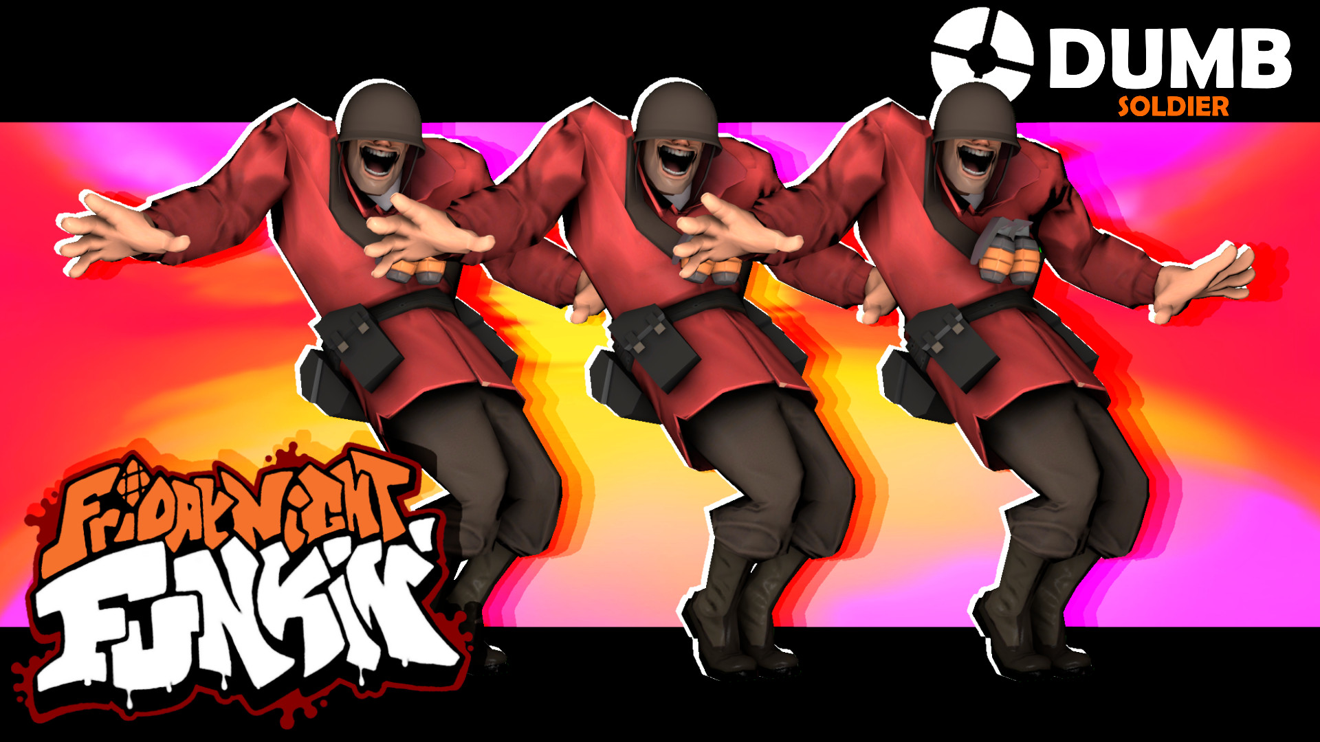 Soldier as Dumb Mod for Friday Night Funkin' | FNF Mods