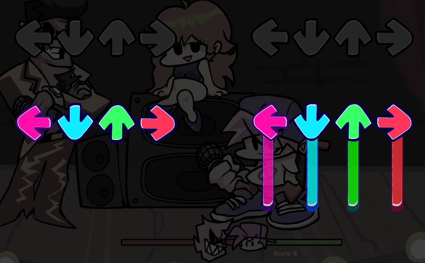 Better default arrows Mod for Friday Night Funkin' | FNF Mods