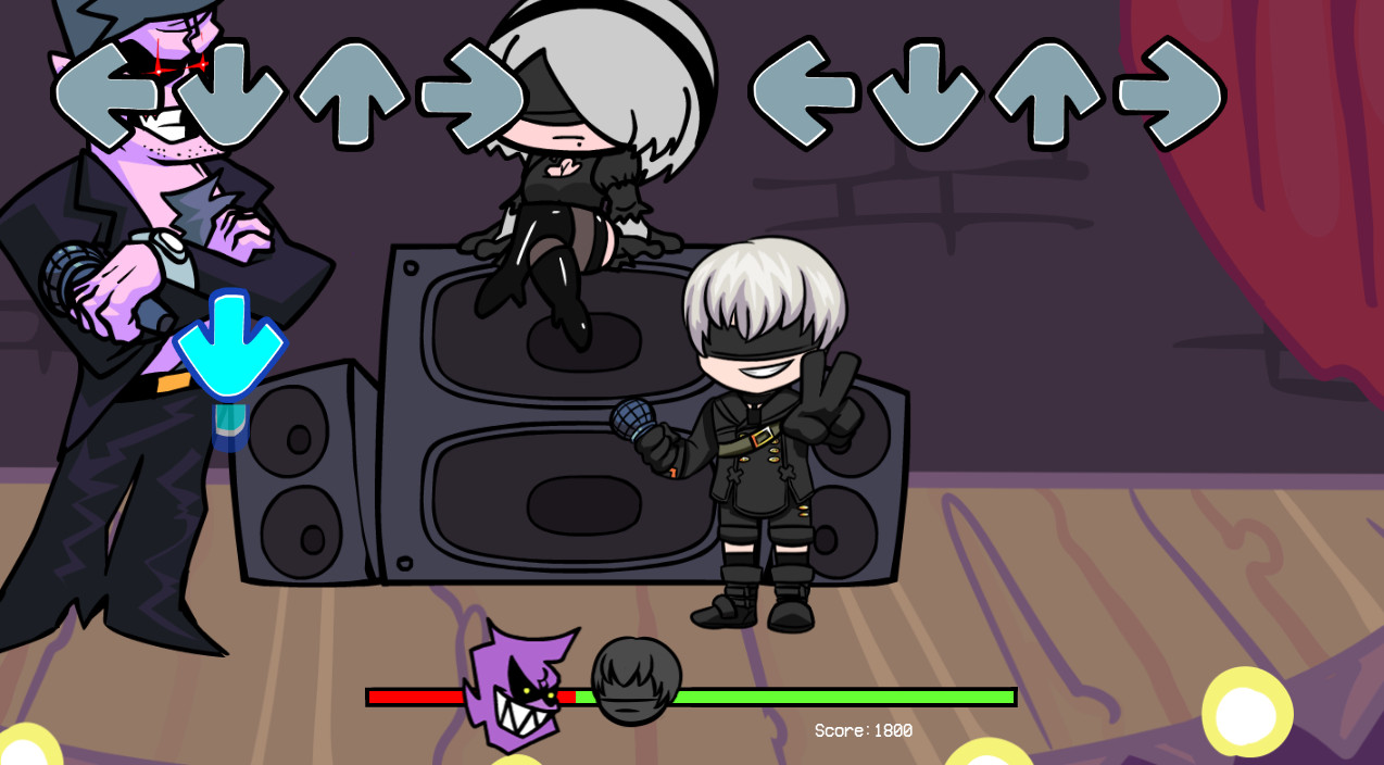 9S Over BF / Friday Night Funkin' Mod Mod for Friday Night Funkin ...