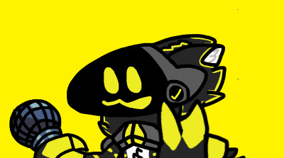 Yellow protogen replaces BoyFriend Mod for Friday Night Funkin' | FNF Mods