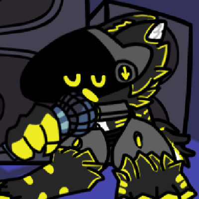 Yellow protogen replaces BoyFriend Mod for Friday Night Funkin' | FNF Mods