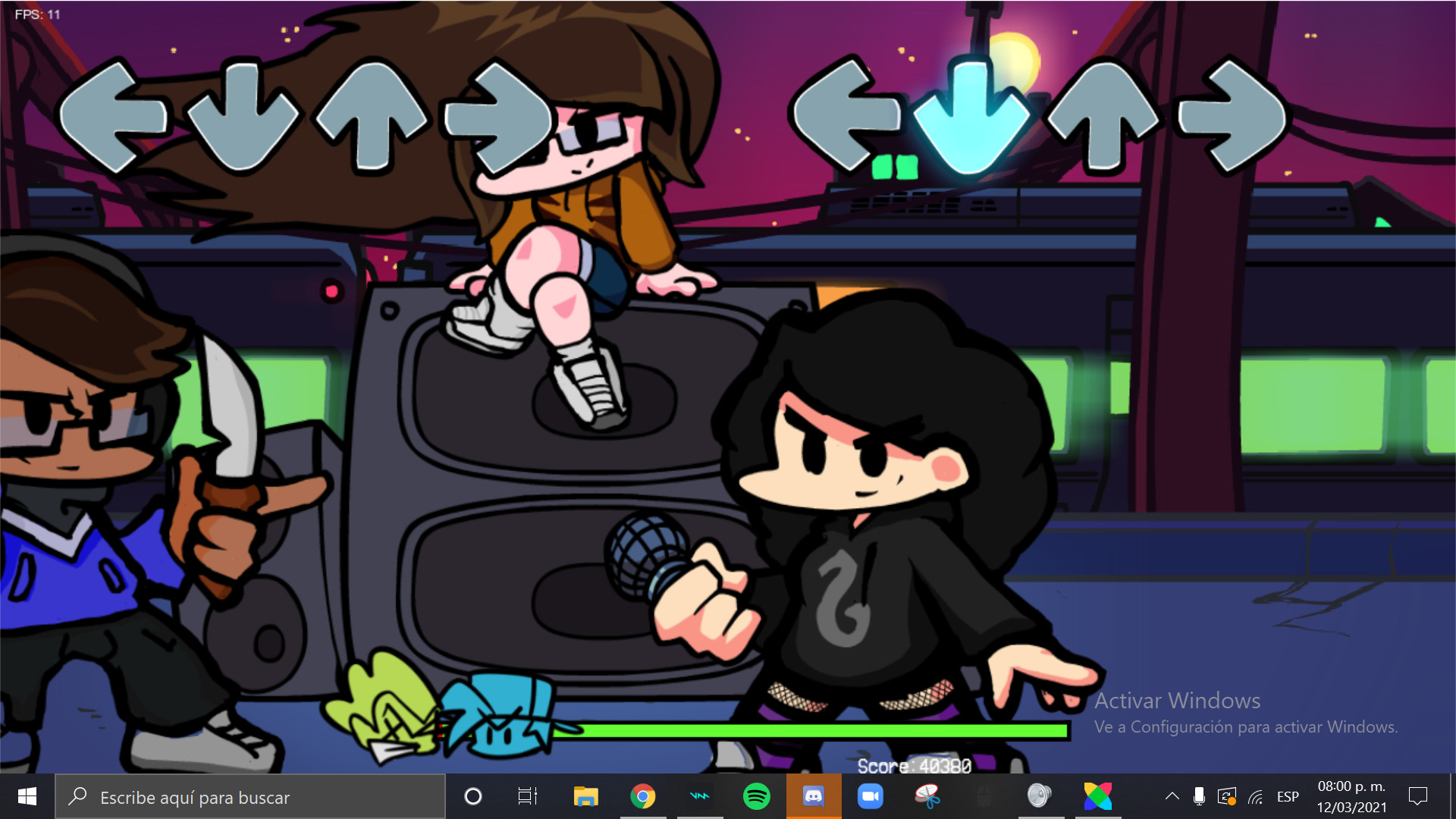 Oc character Monica (simple reskin) Mod for Friday Night Funkin' | FNF Mods