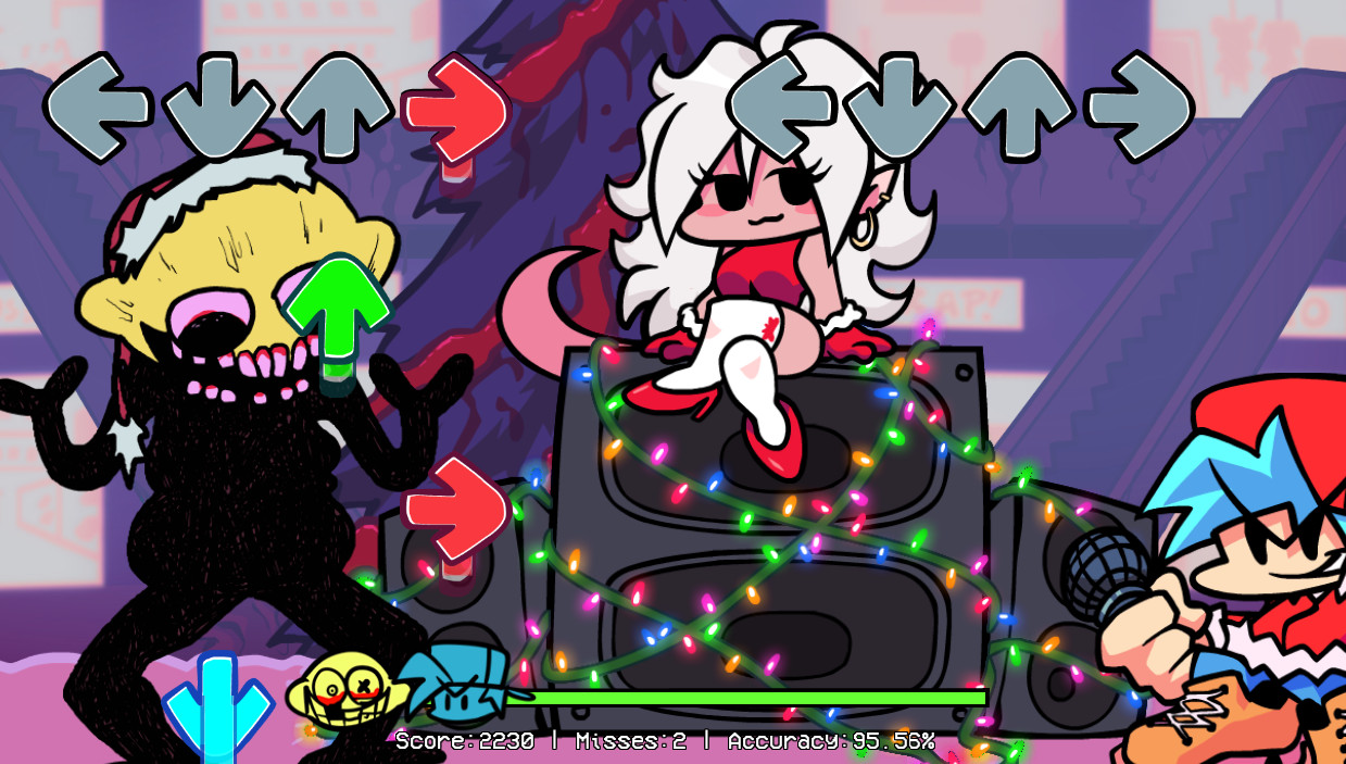 Android 21 over GF Mod for Friday Night Funkin' | FNF Mods