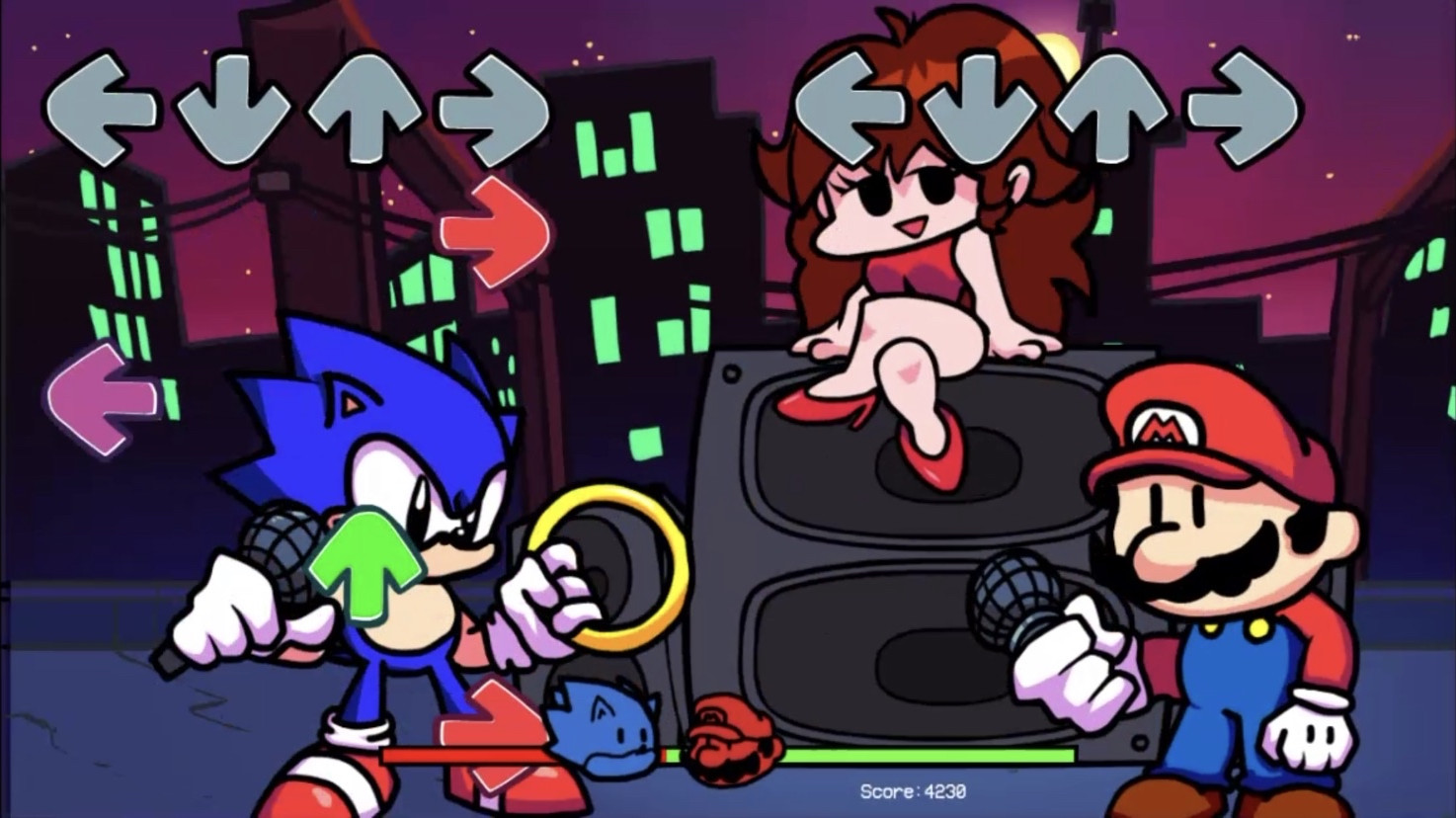 Sonic over Pico Mod for Friday Night Funkin' | FNF Mods
