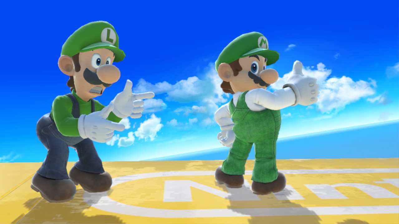 Green & White Mario Mod for Super Smash Bros. Ultimate | SSBU Mods