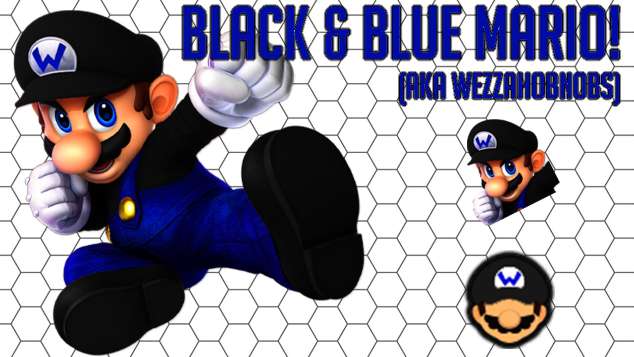 Black & Blue Mario (AKA ME) Mod for Super Smash Bros. Ultimate | SSBU Mods