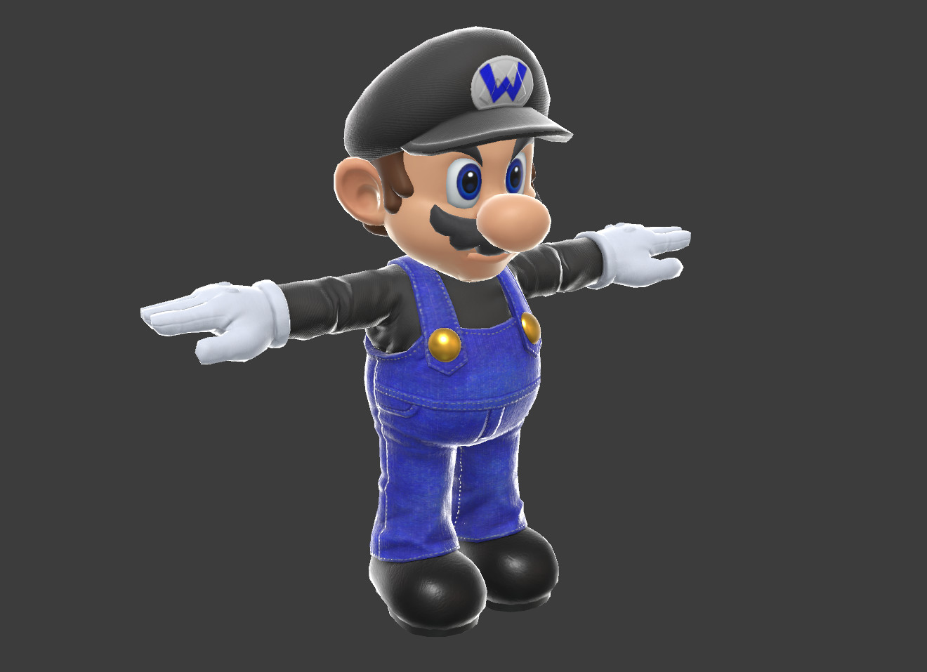 Black & Blue Mario (AKA ME) Mod for Super Smash Bros. Ultimate | SSBU Mods