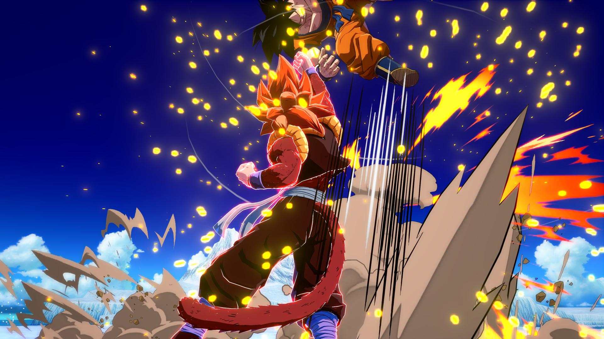 A whole lot of SSJ4 Gogeta recolors Mod for Dragon Ball FighterZ | DB ...