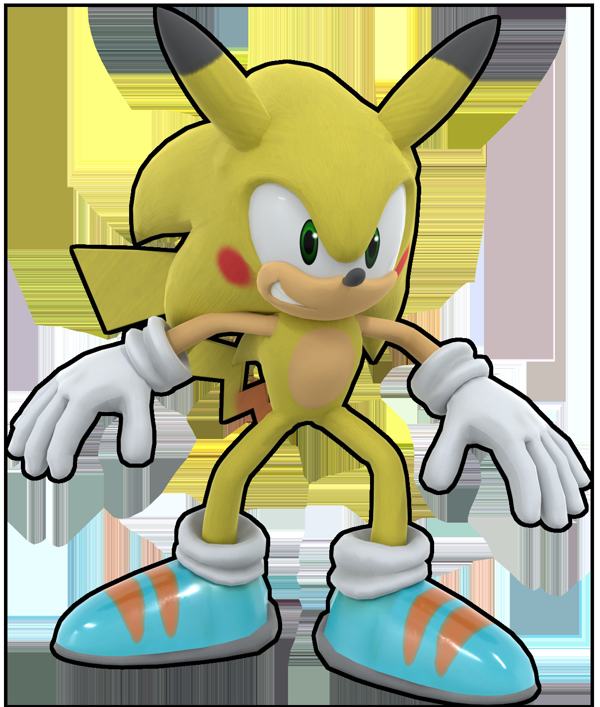 Sonichu The Electric Hedgehog Pokémon Mod for Super Smash Bros ...