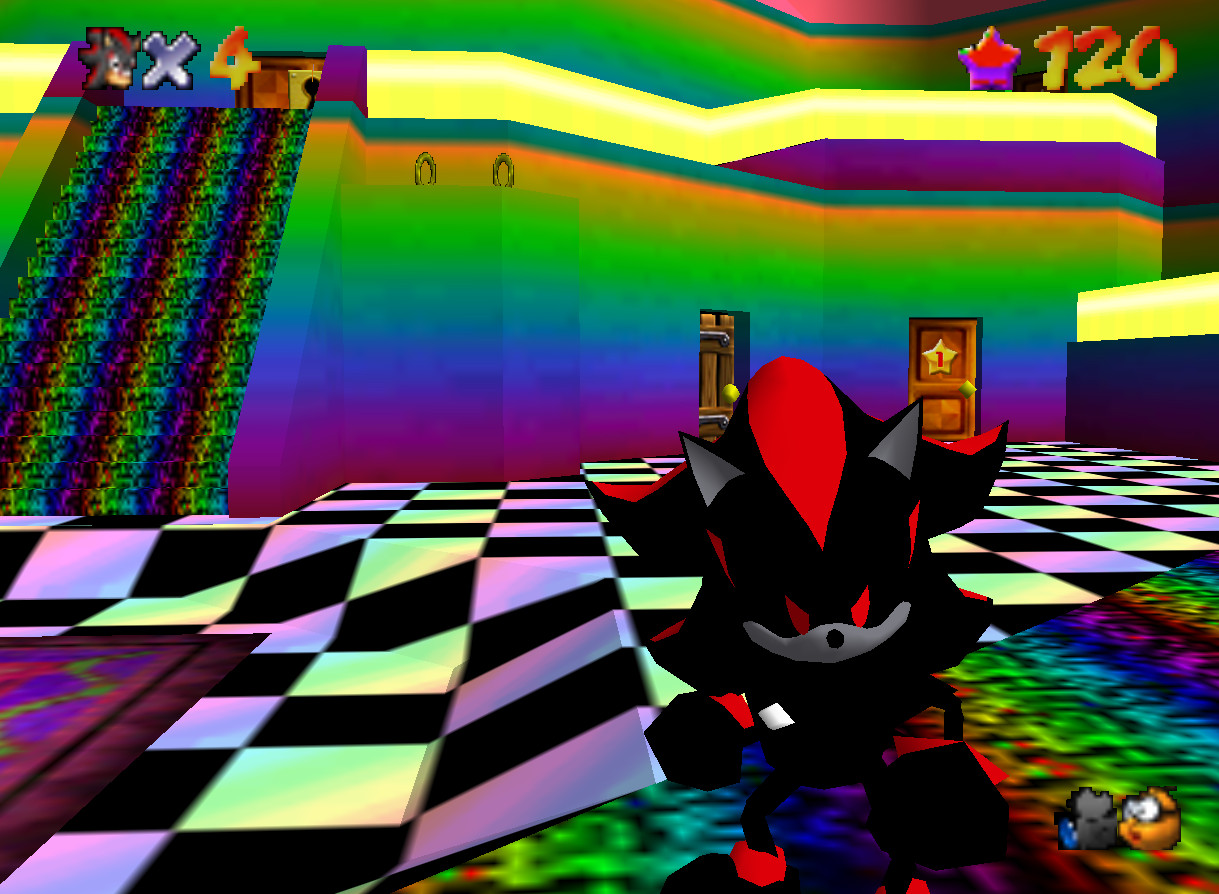 Dark Shadow 64 Rainbownite Mod for Super Mario 64 | SM64 Mods