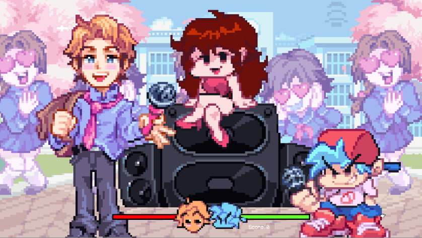 More accurate/Redhaired Pixel GF [Friday Night Funkin'] [Mods]