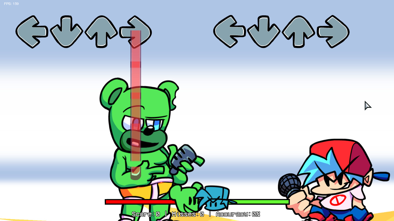 Gummy Bear over Daddy Dearest Mod for Friday Night Funkin' | FNF Mods