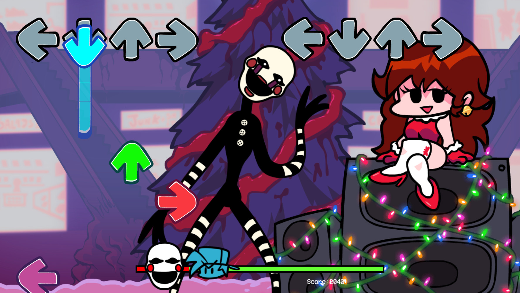 Puppet as Monster (Christmas) [Friday Night Funkin'] [Mods]